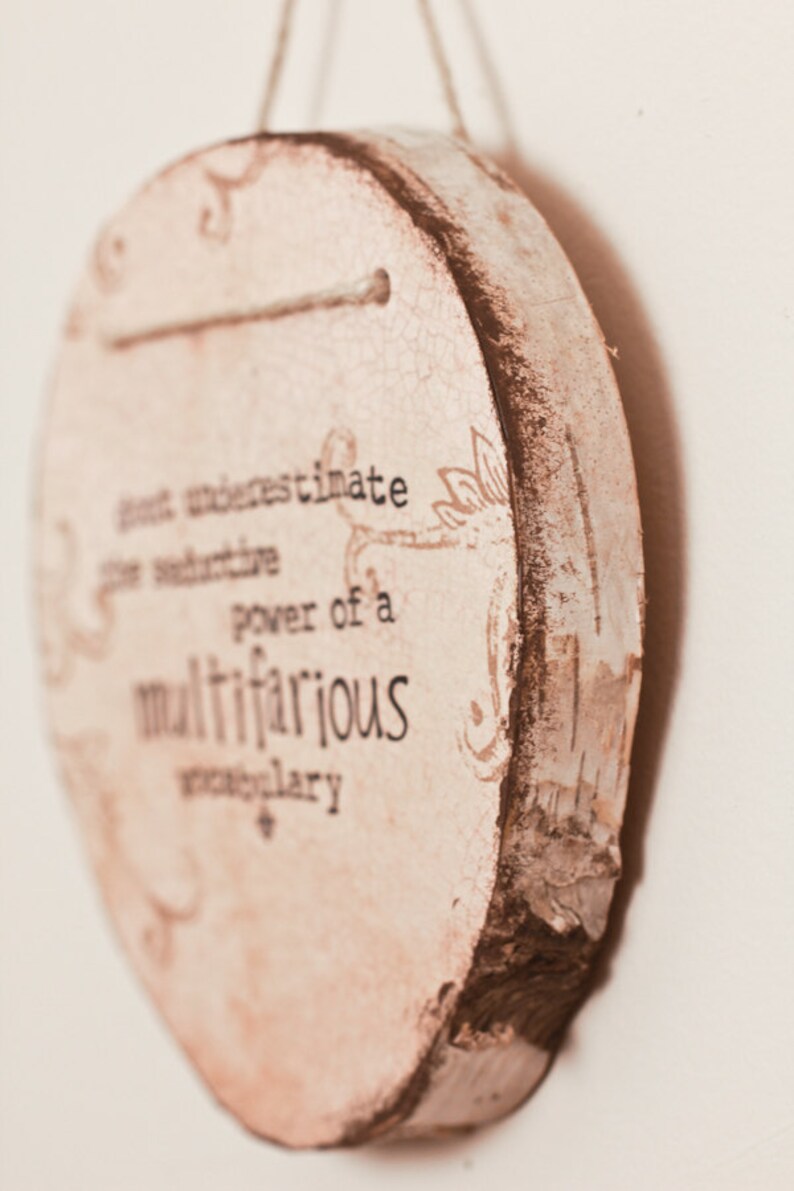 Seductive Power of Words Dual Wall Hanging - Etsy