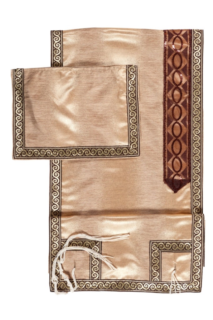 Elegant Tallit Prayer Shawl Set, Tallis, Bar or Bat Mitzvah Gift ...