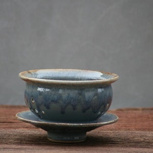 Hand Thrown Berry Bowl Colander Browns Reds Greens and Blues Avior - Etsy