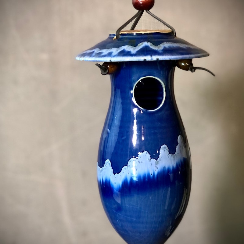 Ceramic Bird House - Etsy
