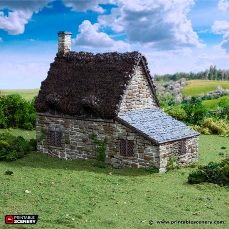 Crow Cottage by Printable Scenery 3D Printed Tabletop RPG - Etsy