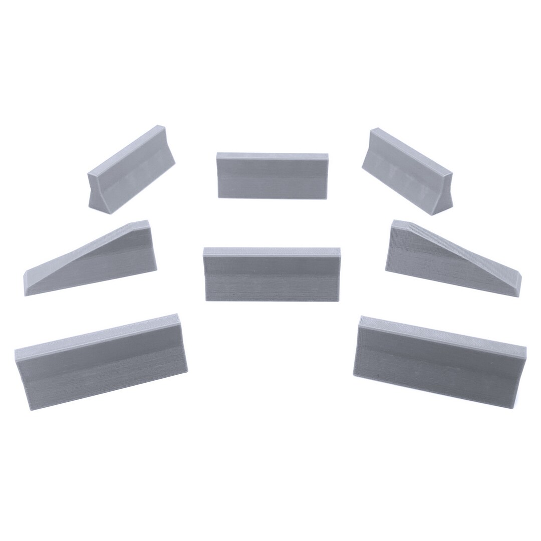3D Printed Jersey Barriers: DND Terrain, 28mm Miniature Wargaming (set ...