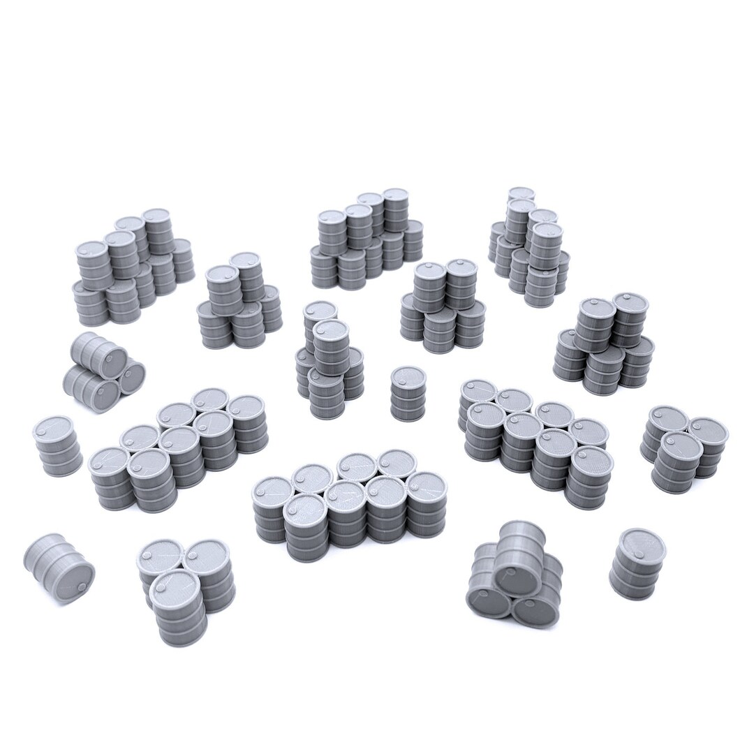 Metal Oil Barrels - DND Terrain Compatible With Dungeons and Dragons ...