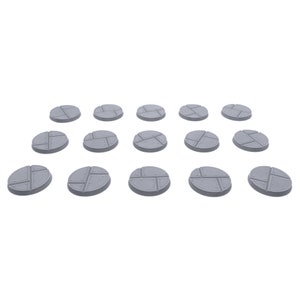 Metal Plate Miniature Bases: 32mm Scenic Texture (15pcs) - Etsy