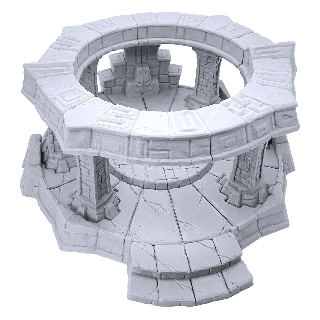 Circular Temple - 28mm DND Terrain for Tabletop Rpgs - Etsy