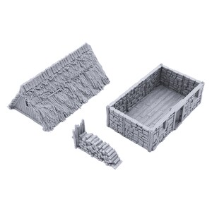 Norman Stone Barn - DND Terrain Compatible With Dungeons and Dragons ...