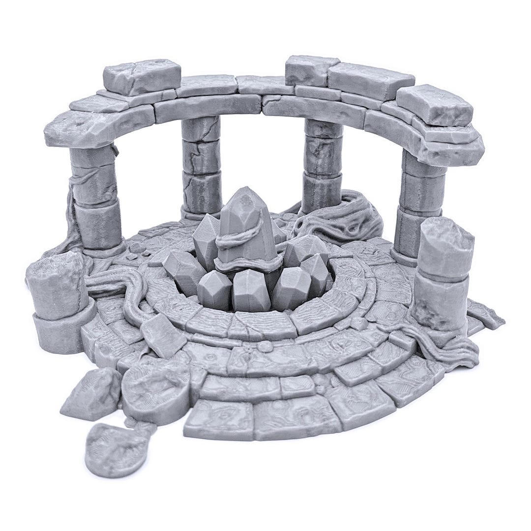 3D Printed Stone Circle: Tabletop RPG Wargame Terrain, 28mm Miniatures ...