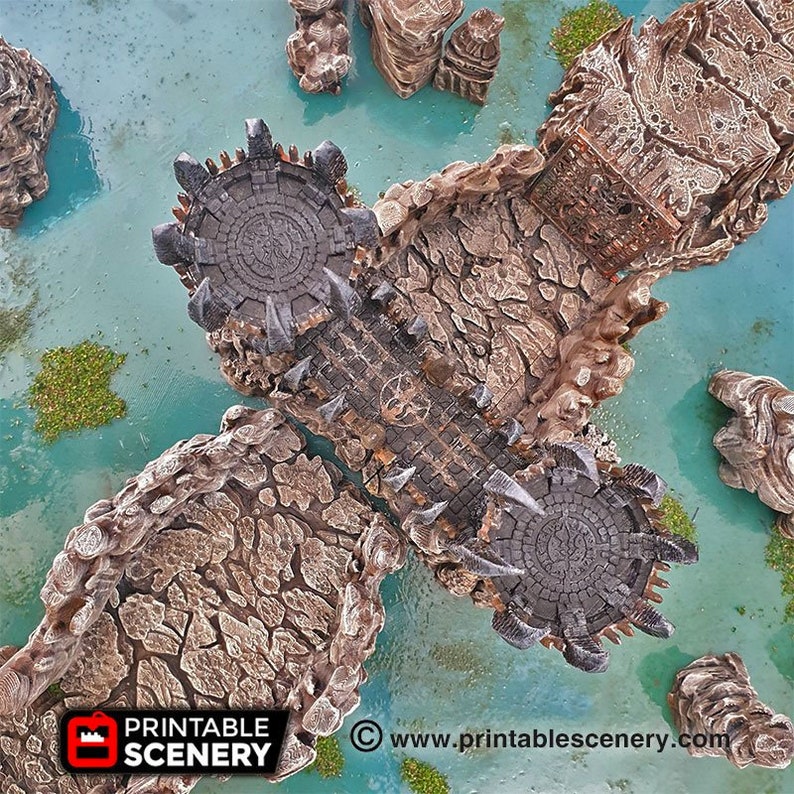Hellgate by Printable Scenery 3D Printed Tabletop RPG Scenery - Etsy