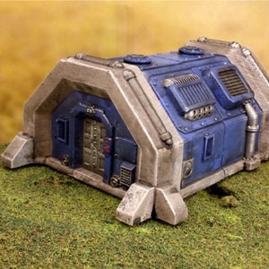 Sci-fi Barracks Bunker - DND Terrain Compatible With Dungeons and Dragons, 28mm Miniature ...