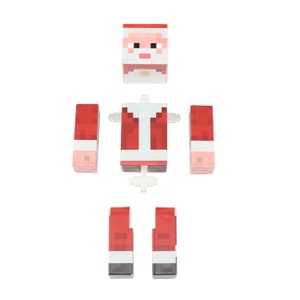 Santa - 4" Action Figure Toy, Plastic Craft by Endertoys - Etsy