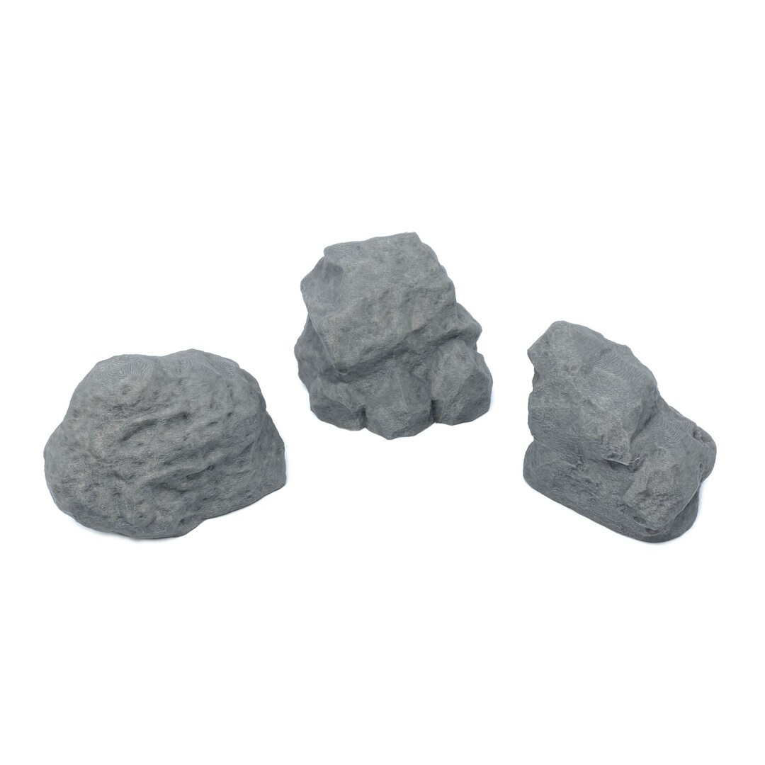 Rounded Rock Formations, 3D Printed Tabletop RPG Scenery and Wargame ...