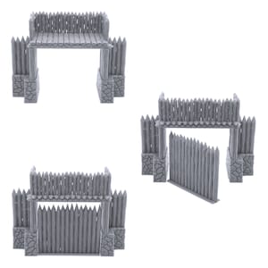 Viking Stockade DND Terrain Compatible With Dungeons and Dragons, 28mm ...