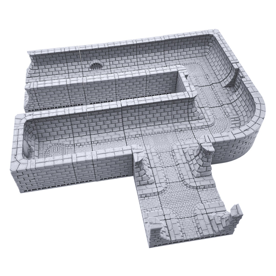 Rampage Sewer Mashup by Printable Scenery, 3D Printed Tabletop RPG ...