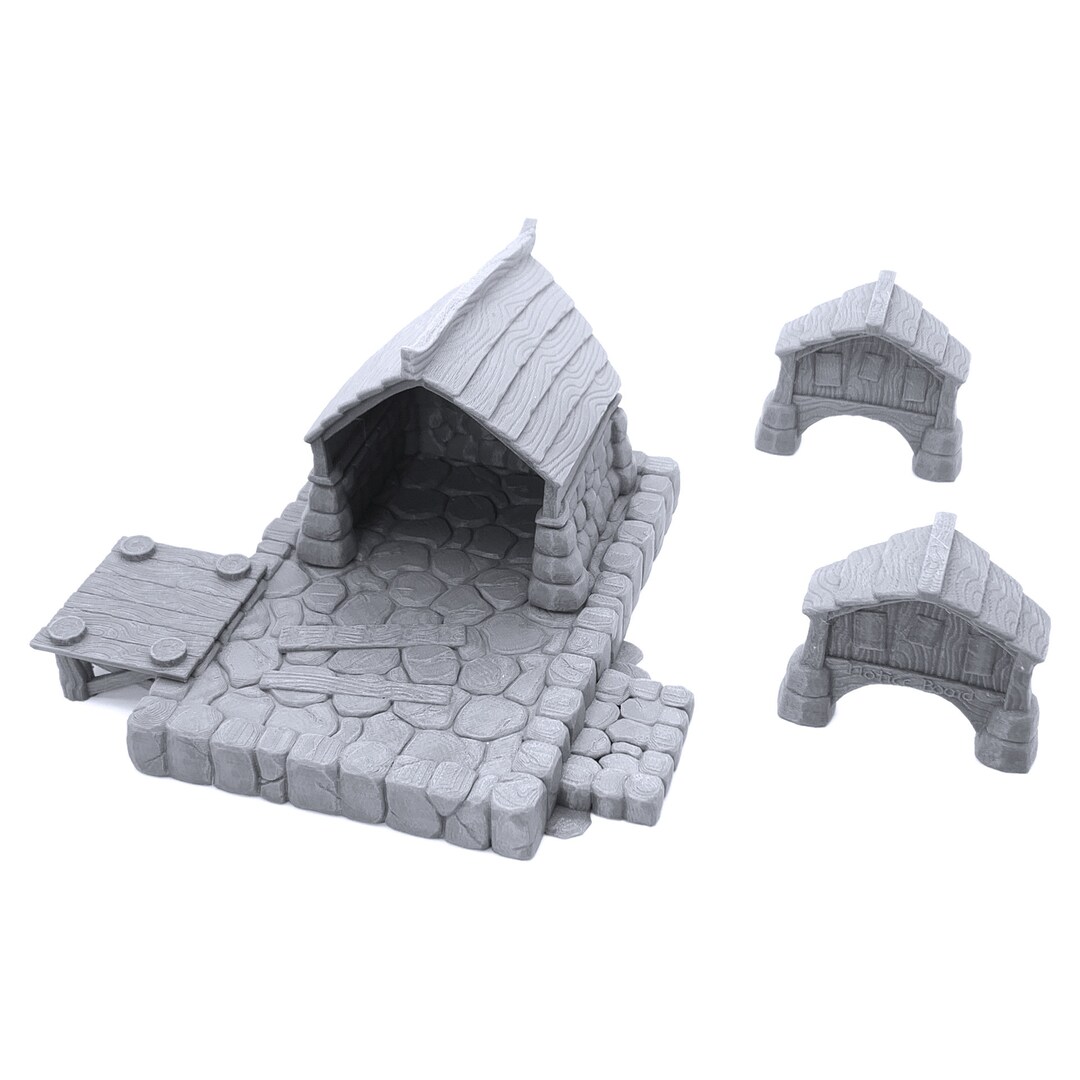 Fishing Village Dock Terrain: 28mm DND Wargaming Scenery - Etsy