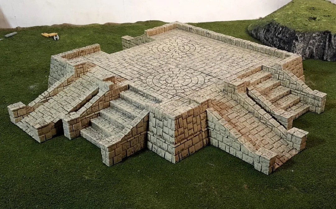 Tikal Temple Ground Set: 28mm DND Terrain for Tabletop Rpgs - Etsy