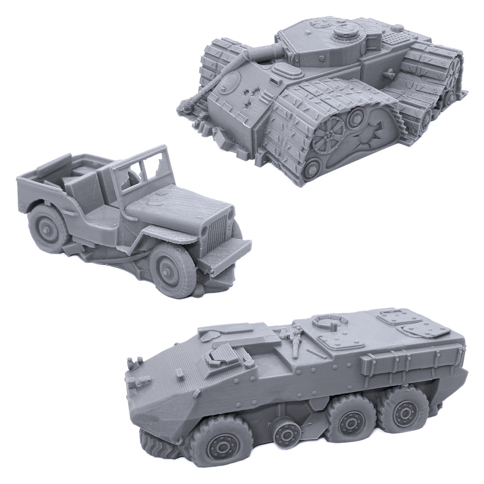 Broken Vehicles, Terrain Scenery for Tabletop 28mm Miniatures Wargame ...