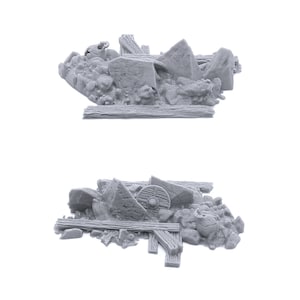 Urban Rubble: 28mm Miniature Wargaming Terrain - Etsy