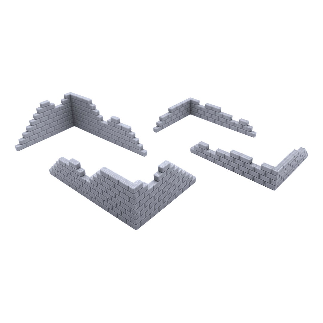 3D Printed Brick Walls: DND Terrain, Wargame Scenery - Etsy