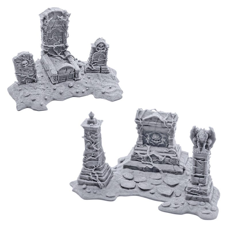 Tombstones by Printable Scenery, 3D Printed Tabletop RPG Scenery and ...