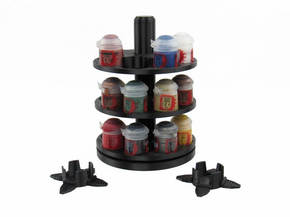 3-tier Spinning Paint Rack Compatible With Citadel Paints 3D | Etsy