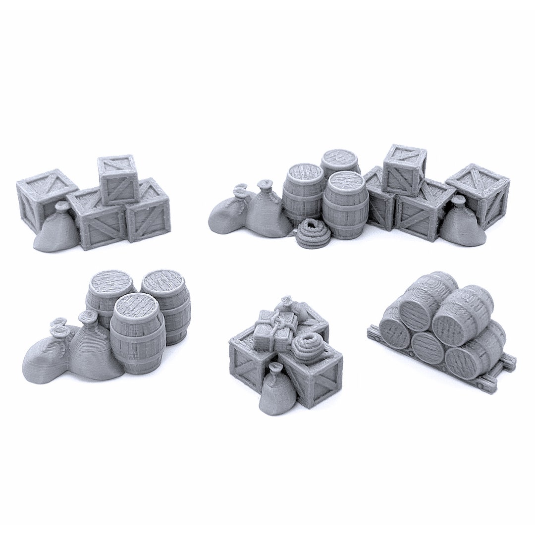 Cargo Piles DND Terrain Compatible With Dungeons and Dragons, 28mm ...