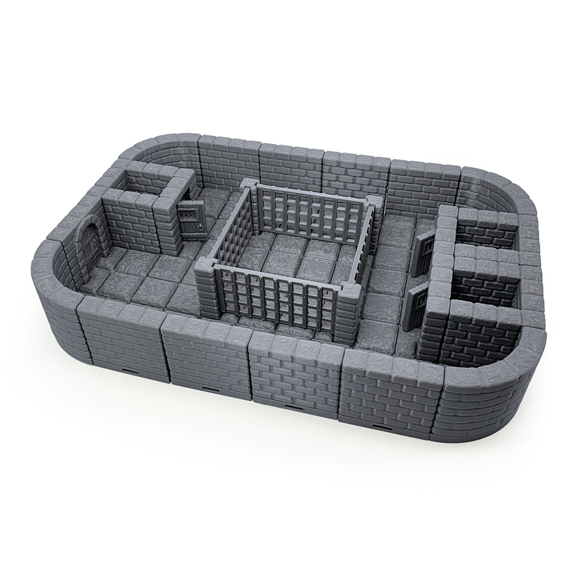 Locking Dungeon Tiles Prison Pit Paintable 3D Printed - Etsy