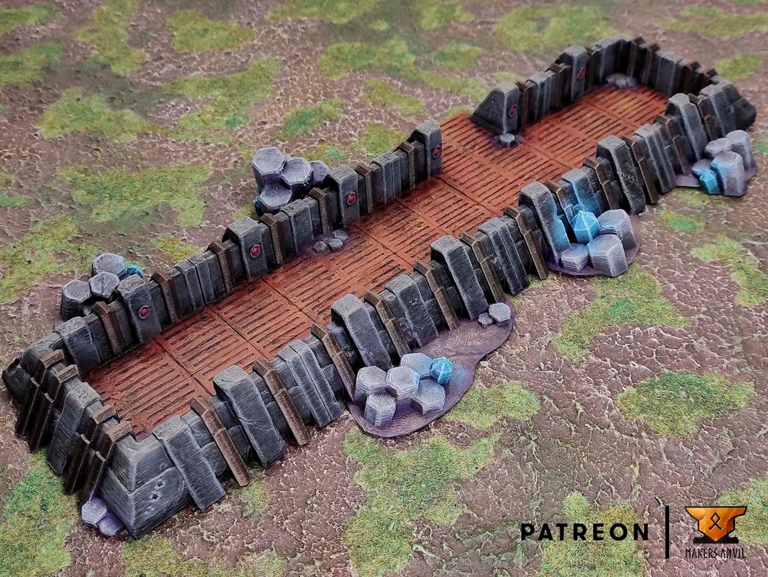 Planetary Outpost Trenches (part 1 of 3) by Makers Anvil, 3D Printed ...