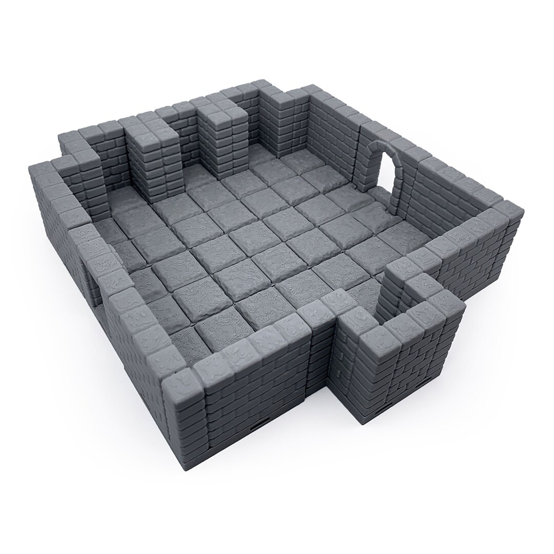 Alcoves Deluxe Locking Dungeon Tiles: 28mm Miniature Wargaming Terrain ...