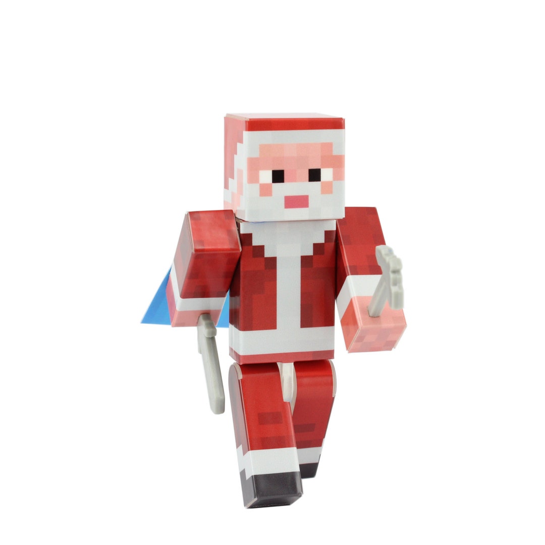 Santa - 4" Action Figure Toy, Plastic Craft by Endertoys - Etsy