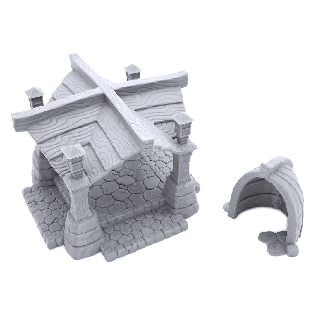 Fishing Village Gazebo & Boat Hut: 28mm DND Terrain - Etsy