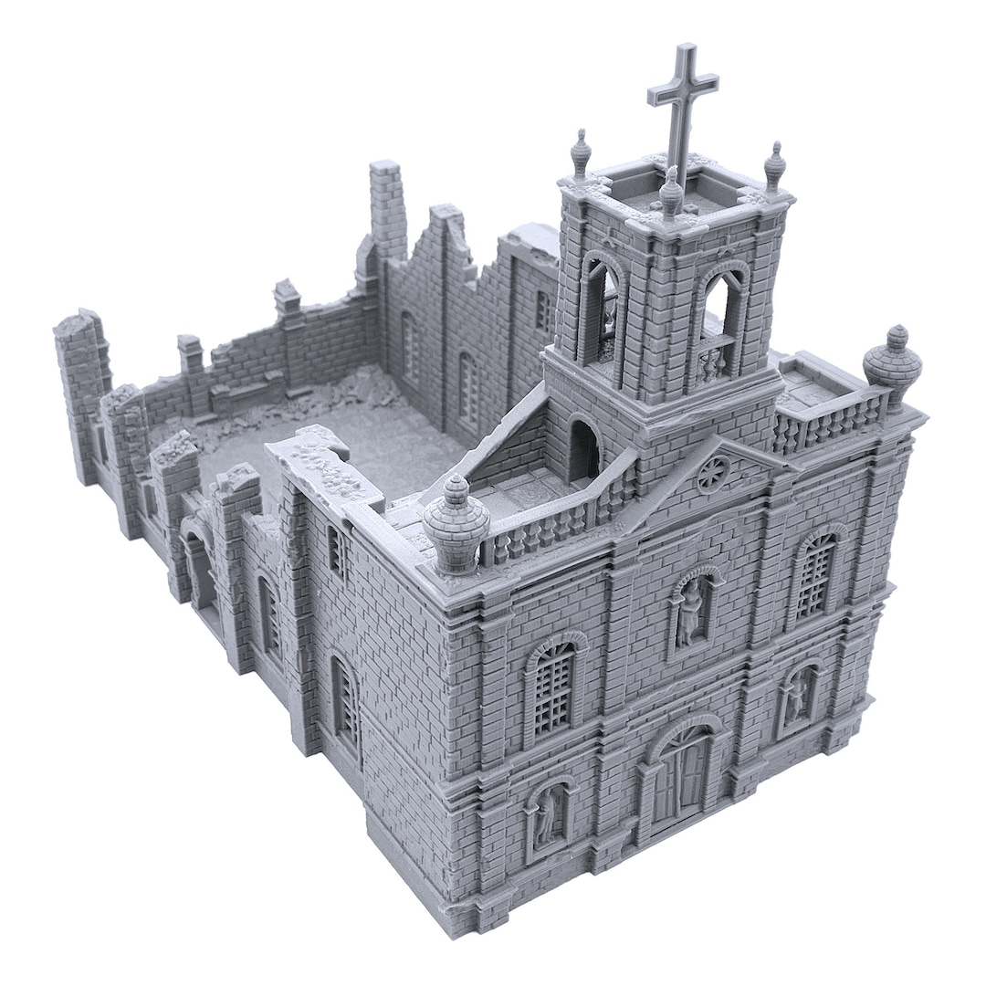 Caribbean Church - 28mm DND Terrain for Tabletop Rpgs - Etsy