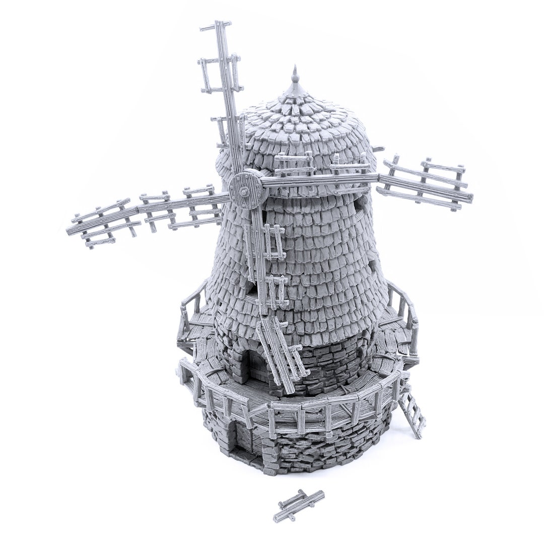 Haunted Windmill: 3D Printed RPG Wargame Terrain (15mm/28mm) - Etsy
