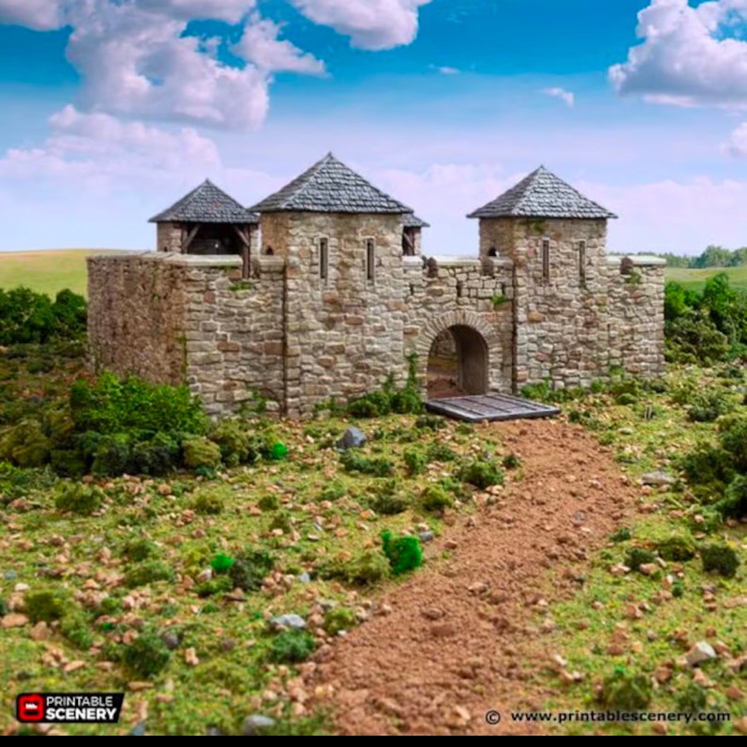 Norman Fort Walls DND Terrain Compatible With Dungeons and Dragons ...