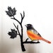 Red Cardinal Metal Bird / Metal Bird / Blue Jay Metal Bird / Home Decor ...