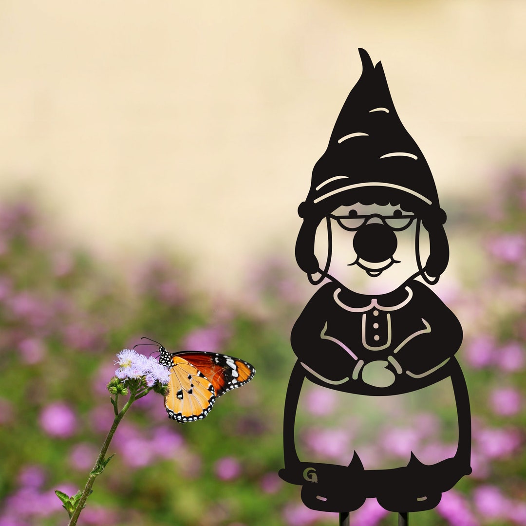 Grandma G - Garden Gnome- Steel Metal Décor Art, Flower Bed Gnomes ...