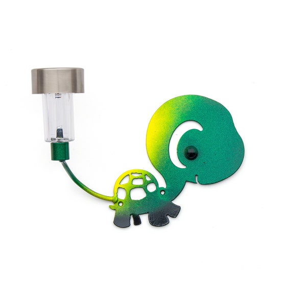 Solar Powered Metal Turtle