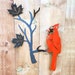 Red Cardinal Metal Bird / Metal Bird / Blue Jay Metal Bird / Home Decor ...