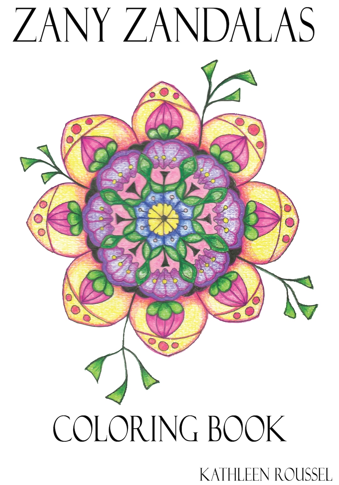 Zany Zandalas Volume 1 Adult Coloring Book *digital Print File - Etsy