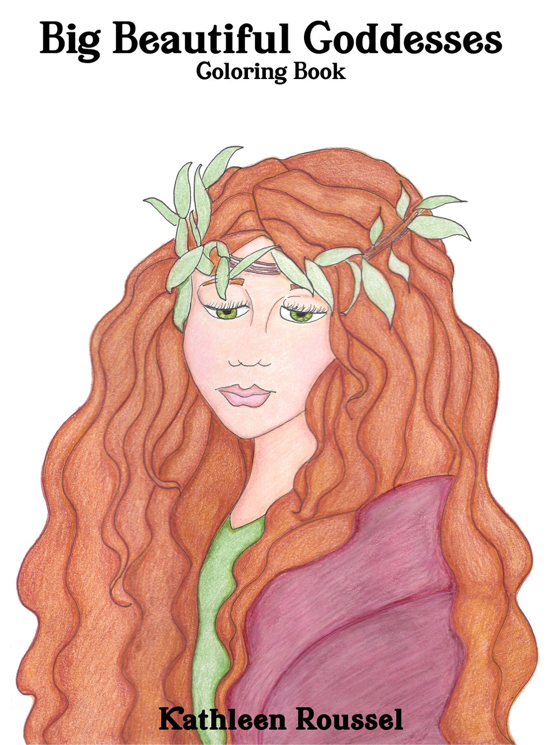Big Beautiful Goddess: Adult Coloring Book- Digital Download\hand-drawn ...