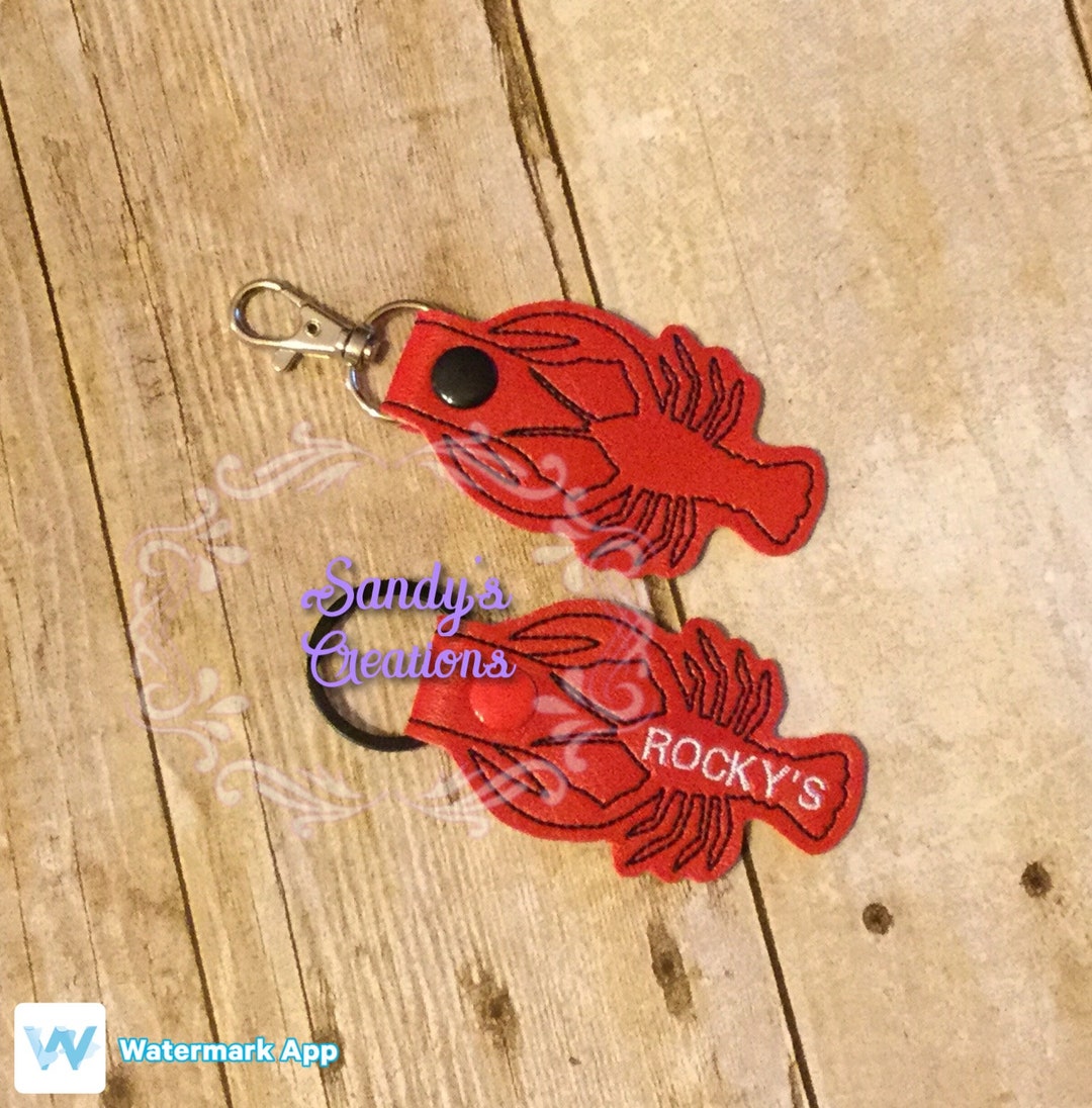 Crawfish Key Fob Zipper Pull Backpack Tag - Etsy.de