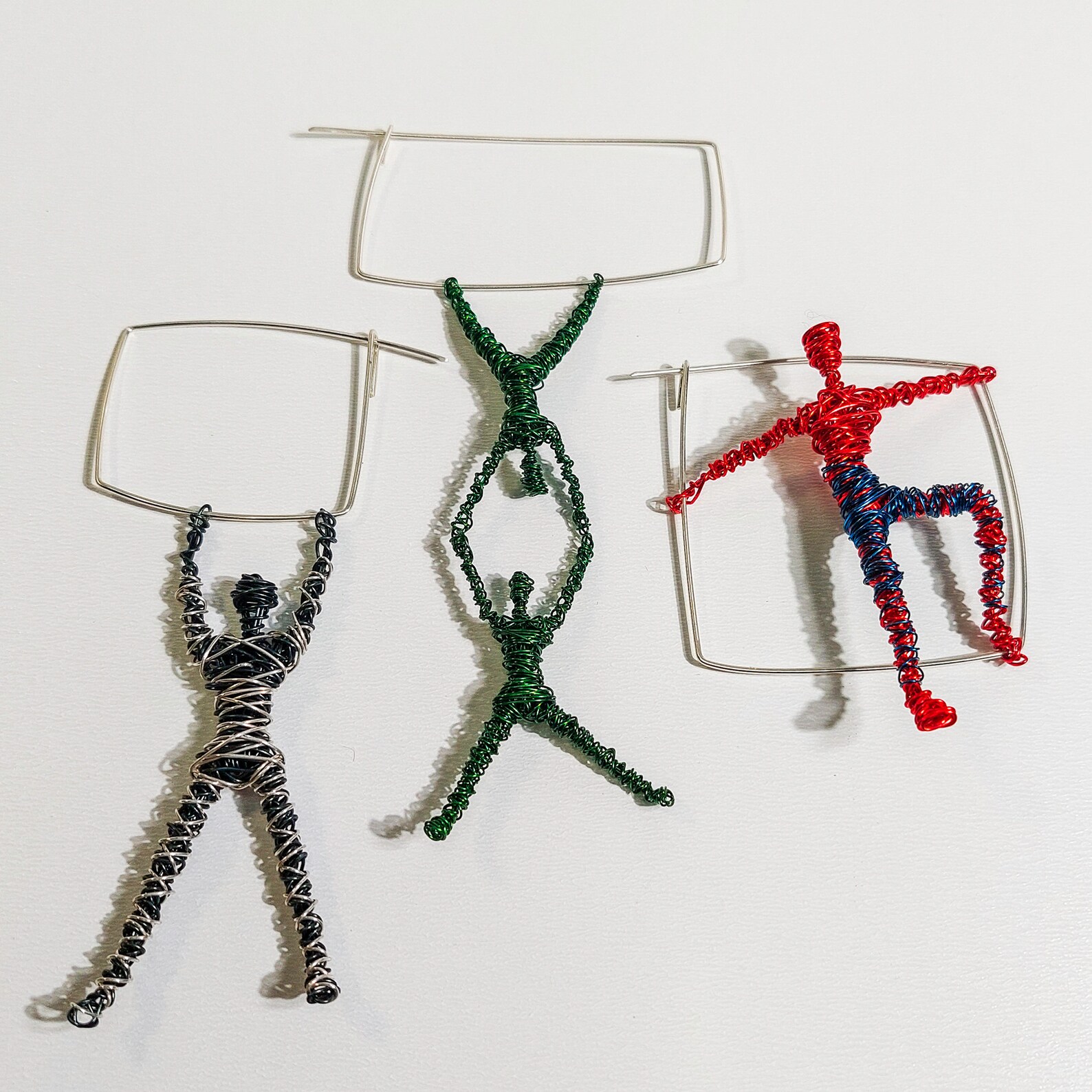 Acrobat Jewelry Wire Handmade Art Brooch Contemporary - Etsy