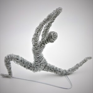 Zen Woman Figure Wire Sculpture Yoga Pose Sculpture Perfect | Etsy