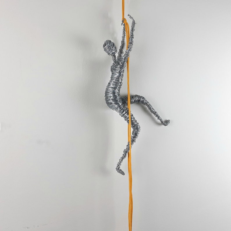 Boho Wall Art Wall Sculpture Climbing Woman Figure Climbing - Etsy