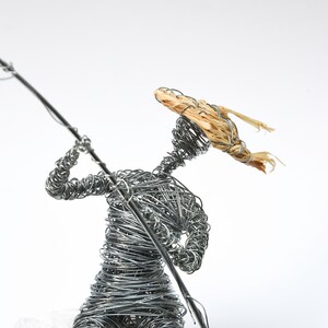 Fisherman Statue, Fishing Man Sculpture, Salmon Fishing With Spoons ...