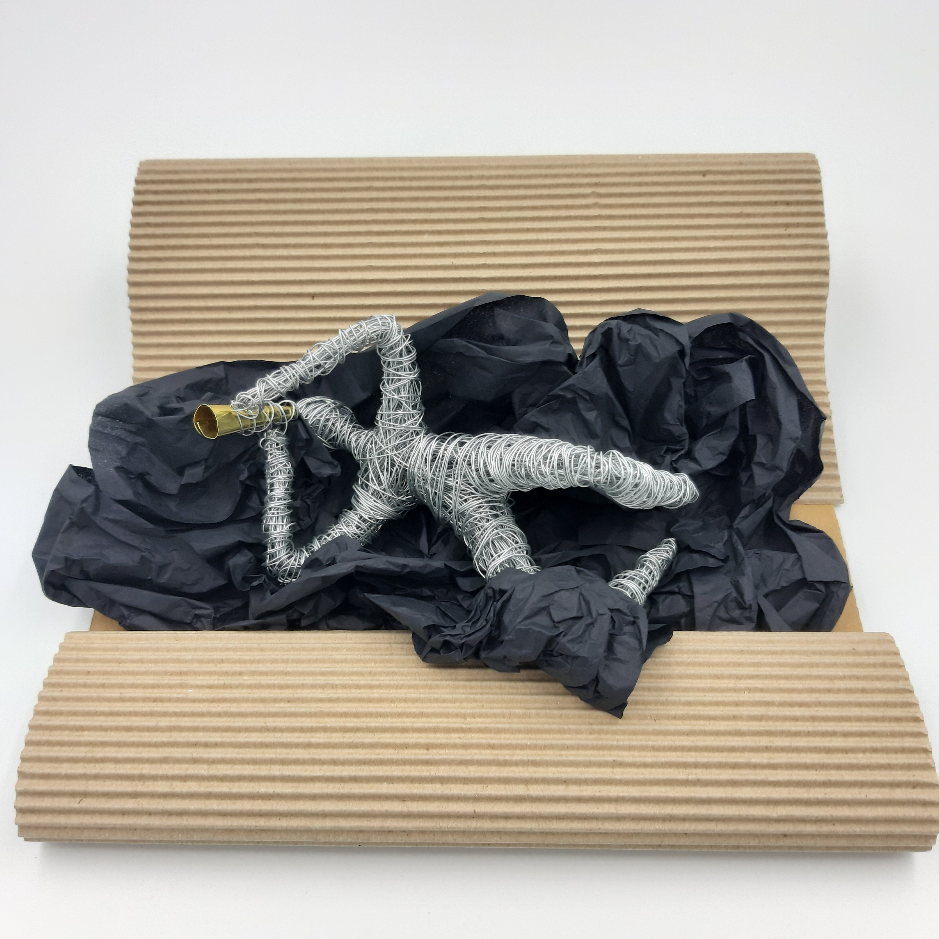 Man with the Binocular Wire Figure Personalized wire | Etsy