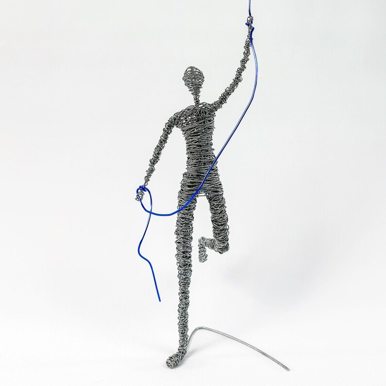 Boy Figure With Balloon Wire Sculpture Modern Sculpture - Etsy