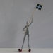 Wire Man Sculpture With Greek Flag, Handmade Metal Art - Etsy