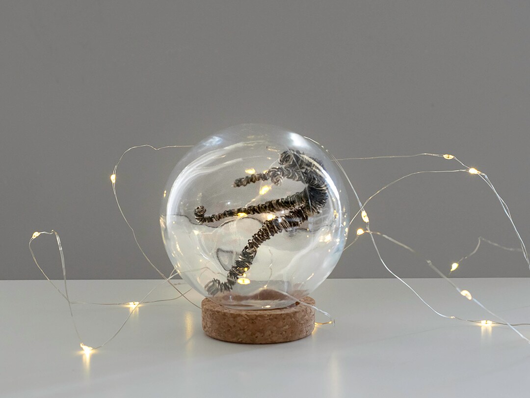 Small Sculpture in a Glass Globe for Home Decor, Christmas Gift ...