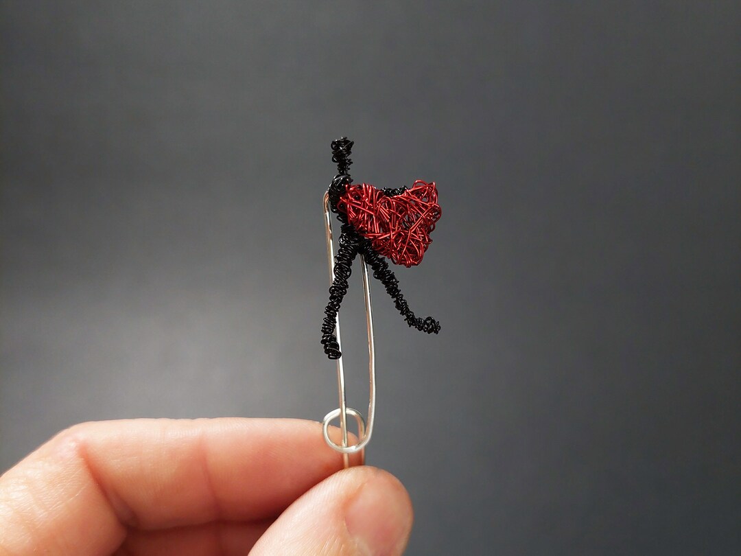 Broche artistique portable, broche pour la Saint-Valentin, bijoux ...