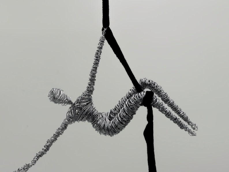 Women Figure Wire Sculptures Set of 2 Climbing Wire Art - Etsy
